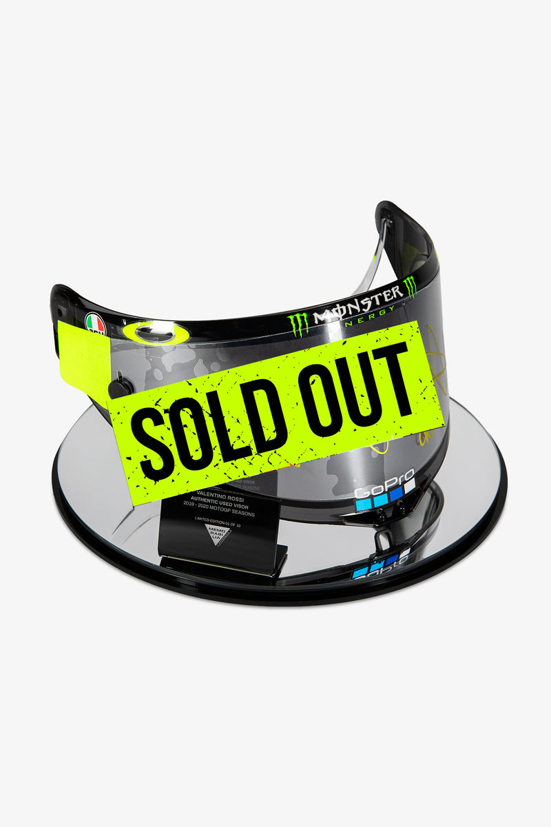 Memorabilia Authentic Visor MotoGP 2019 - 2020 Season Valentino Rossi